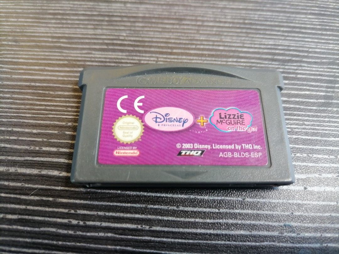 Gameboy advance game Disney princess plus Lizzie Mcguire on the go ...