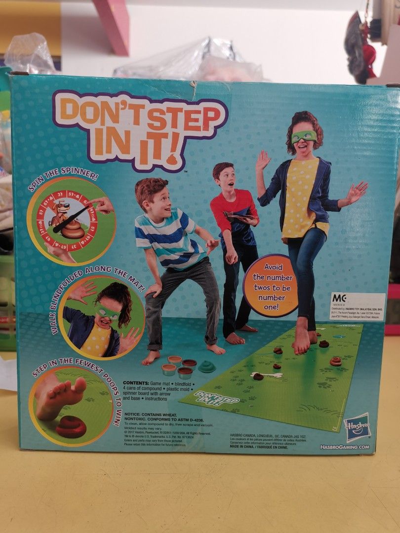 Hasbro Gaming DON'T STEP IN IT Family Party Game, Hobbies & Toys, Toys ...
