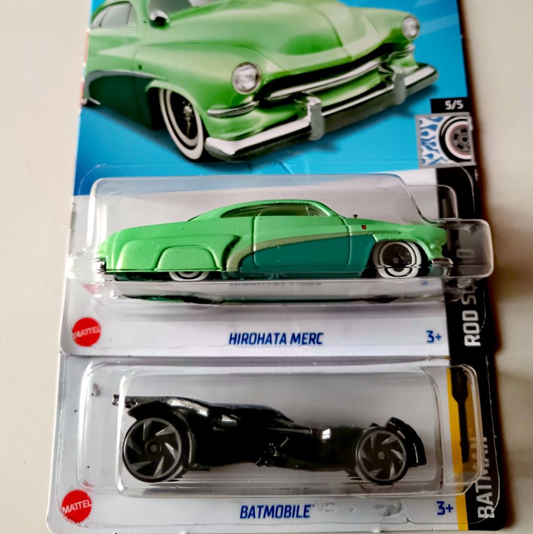 HOT WHEELS Case G 2024 Combo Hirohata Merc + Batmobile, Hobbies & Toys ...