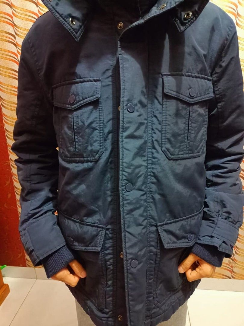Jaket tebal polham, Fesyen Pria, Pakaian , Baju Luaran di Carousell