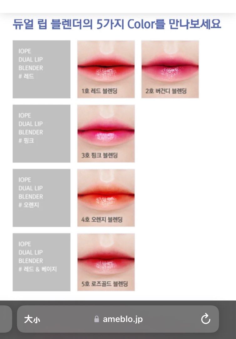 Korea IOPE Dual Lip Blender IOPE Dual Lips Blender IOPE雙色月蝕唇膏 lope lip, 美容＆個人護理, 健康及美容 - 皮膚護理 ...