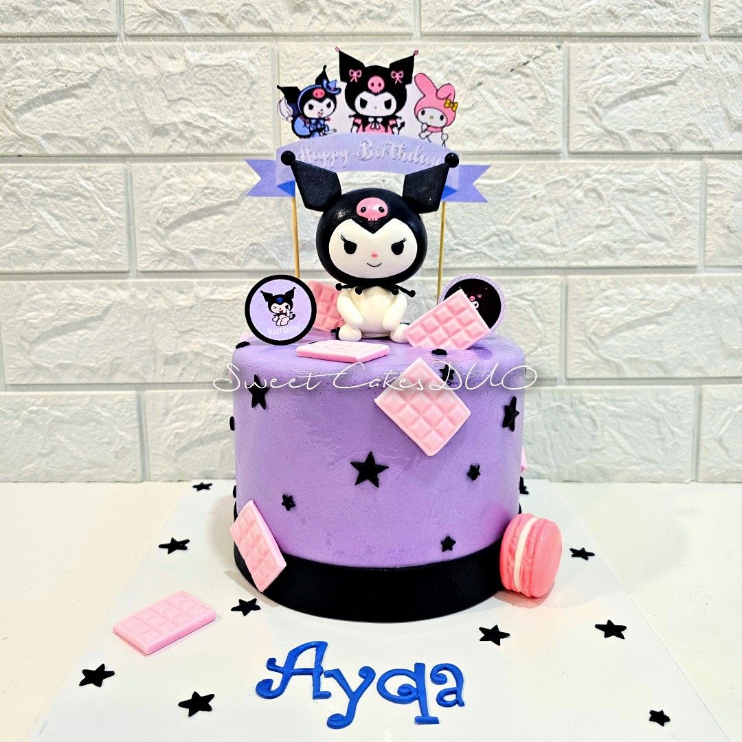 Kuromi cake, Food & Drinks, Homemade Bakes on Carousell