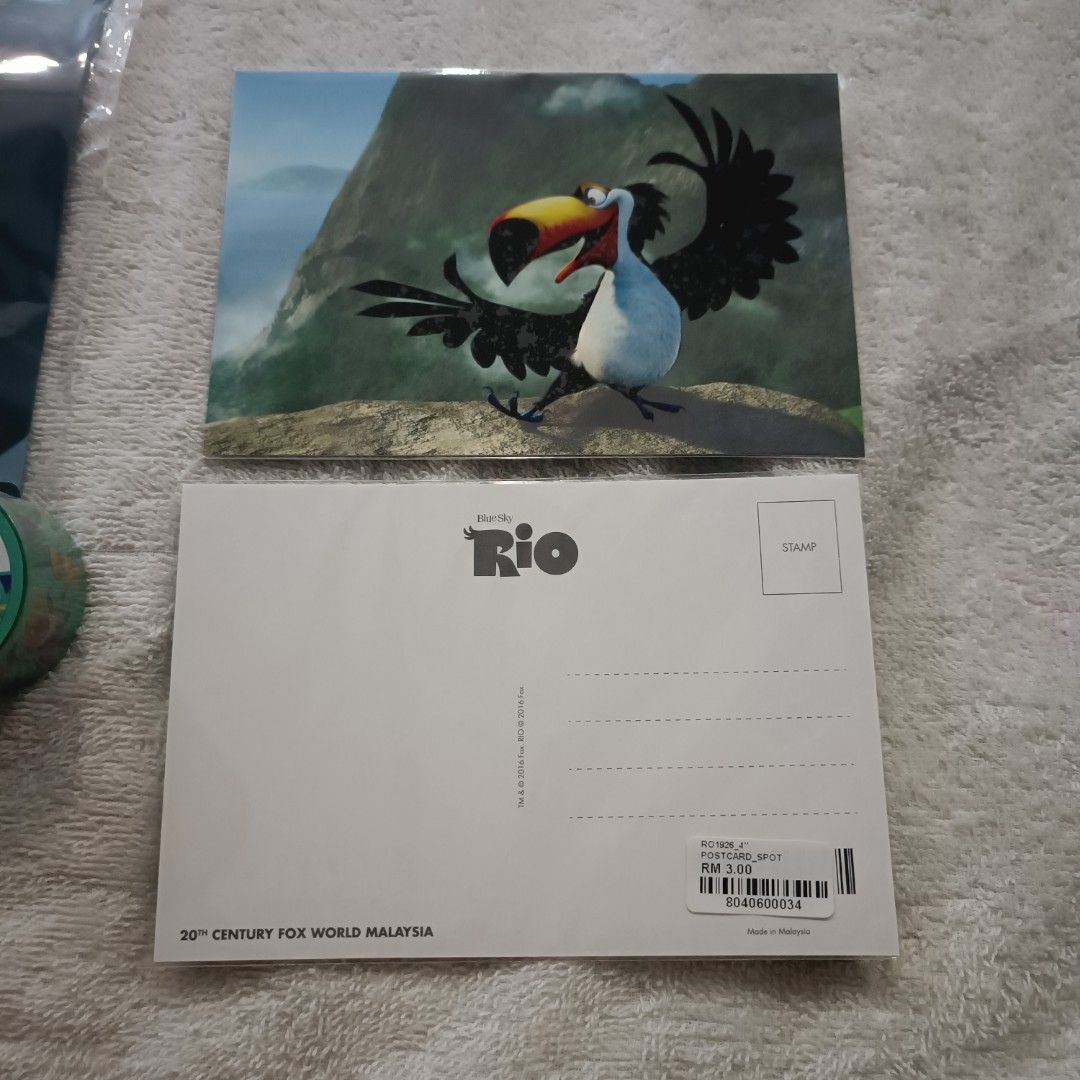 [New] Genting SkyWorlds 20th Century Fox RIO Postcard Merch - Rafael ...