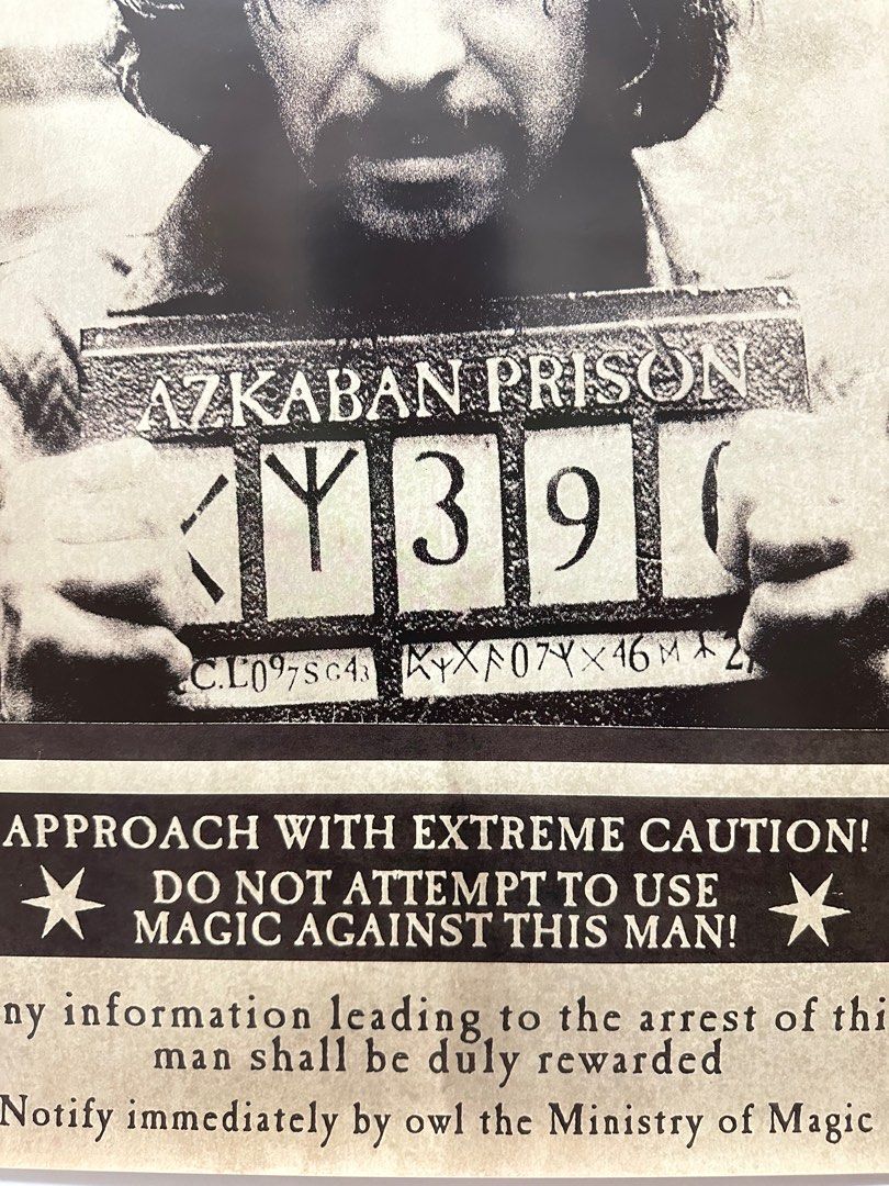 Sirius Black Poster Harry Potter (Wanted Sirius Black) Poster (61 Cm