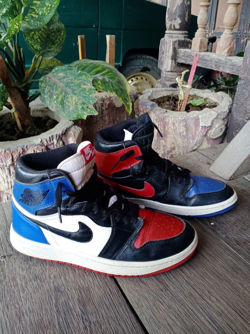 Nike Air Jordan 1 Top 3, Fesyen Pria, Sepatu , Sneakers di Carousell
