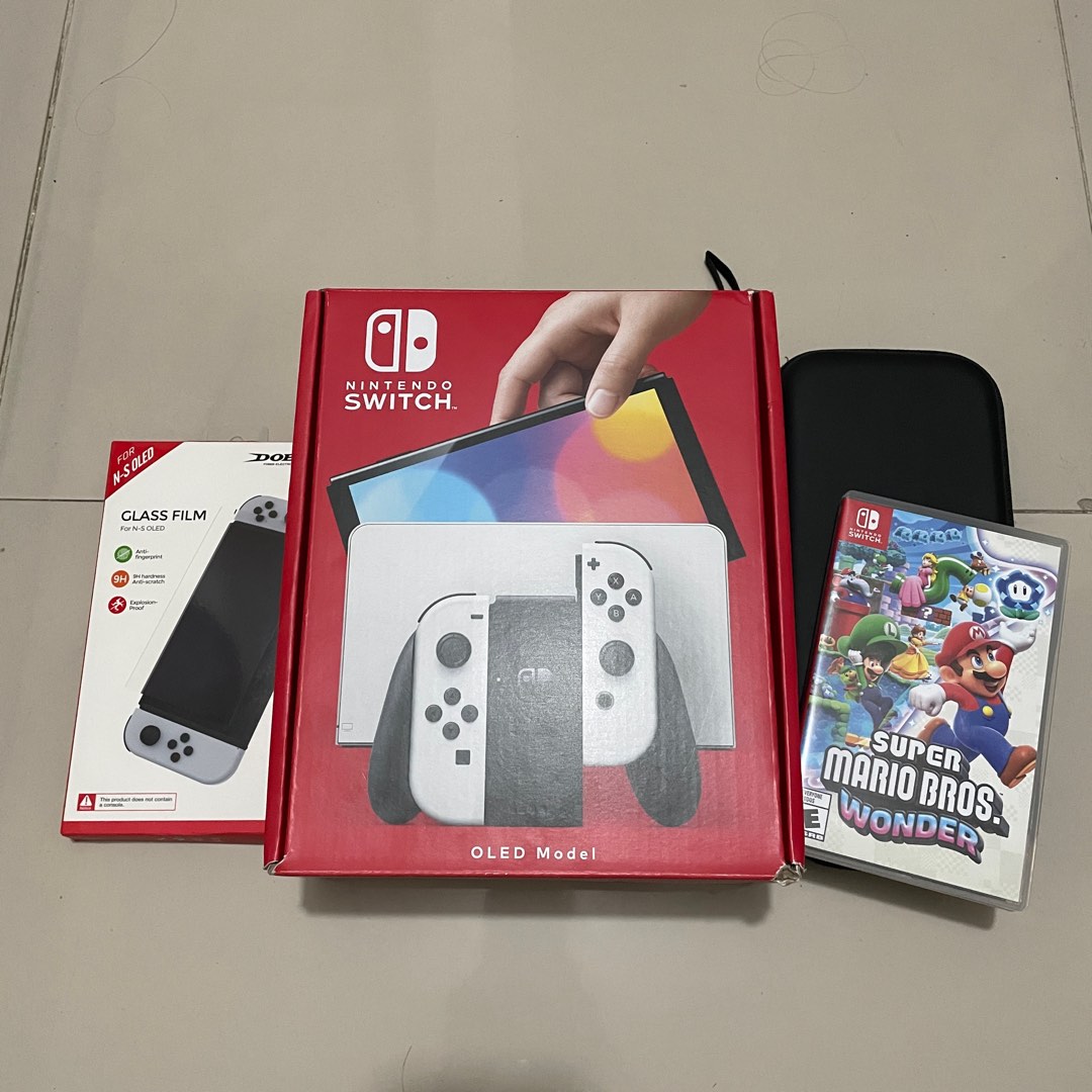 Nintendo Switch OLED Complete with Box, Digital Games, Freebies, and 1 ...
