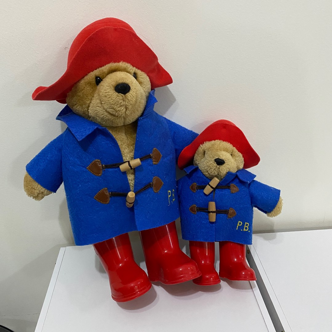 2 x Paddington Bear P.B. Stuffed Soft Toys Animal Plush Plushie ...