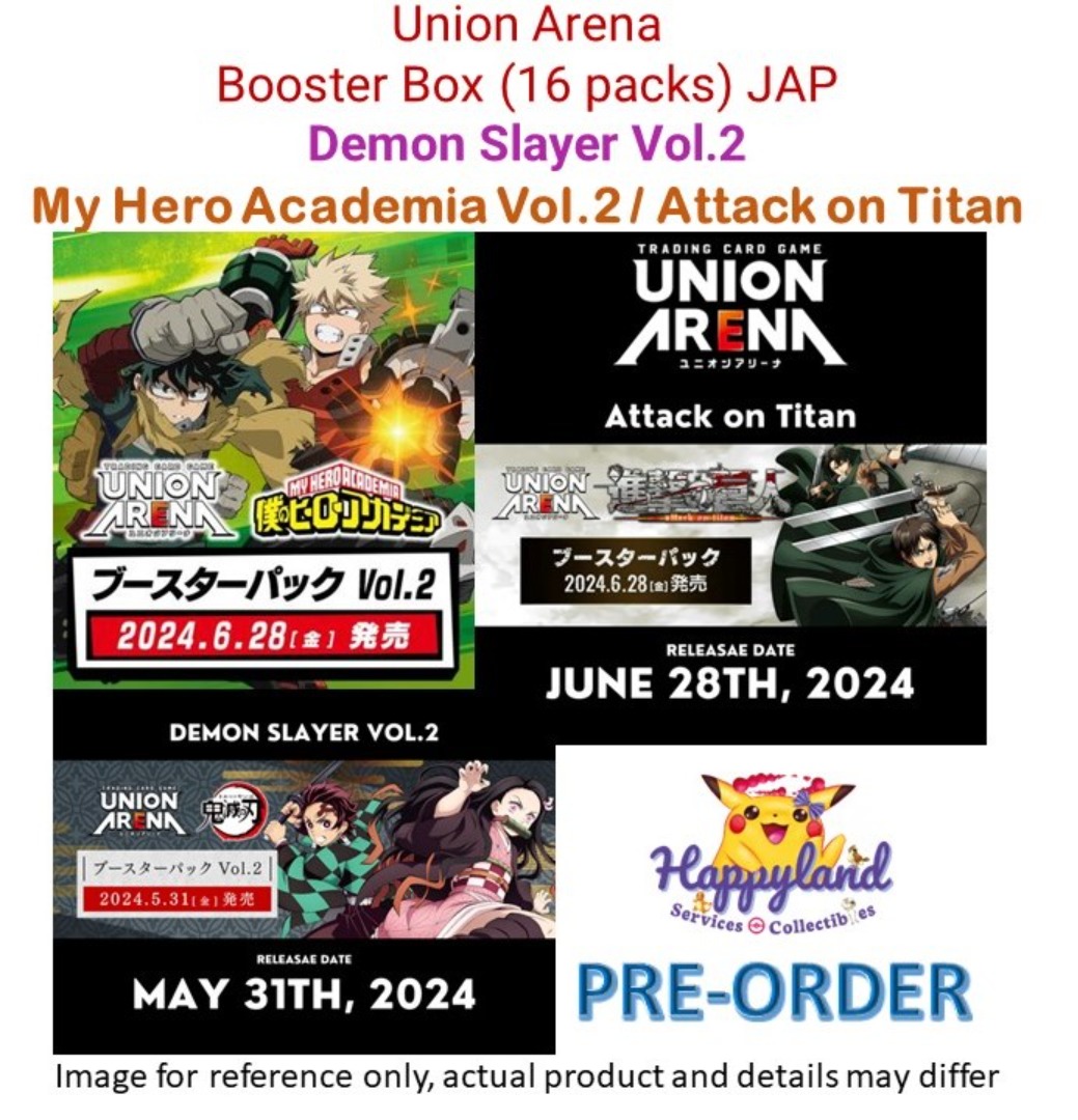 (P.O) Union Arena TCG Demon Slayer: Kimetsu no Yaiba Vol.2, My Hero ...