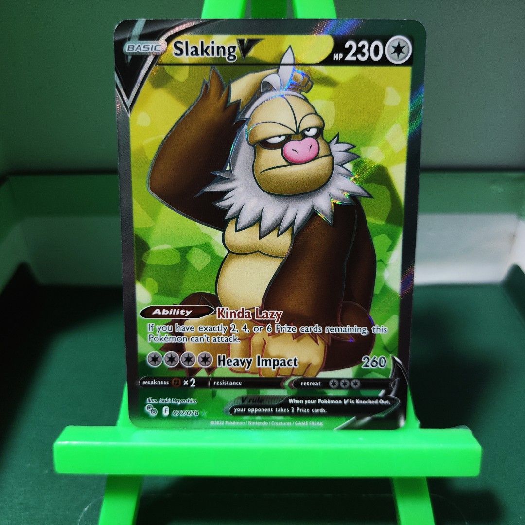 Pokemon TCG - Slaking V Full Art, Hobbies & Toys, Toys & Games on Carousell
