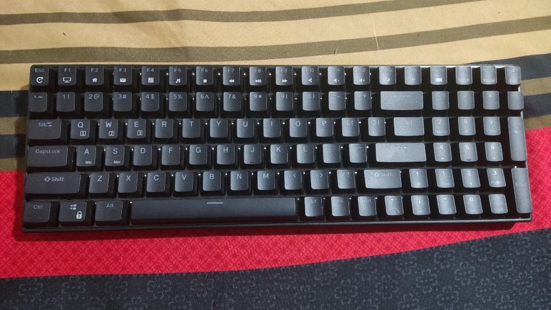 RK Royal Kludge RK100 Tri-Mode RGB Mechanical Keyboard - Black [Red ...