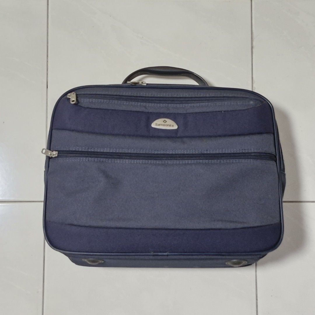 Samsonite Briefcase Blue, Men's Fashion, Bags, Briefcases on Carousell