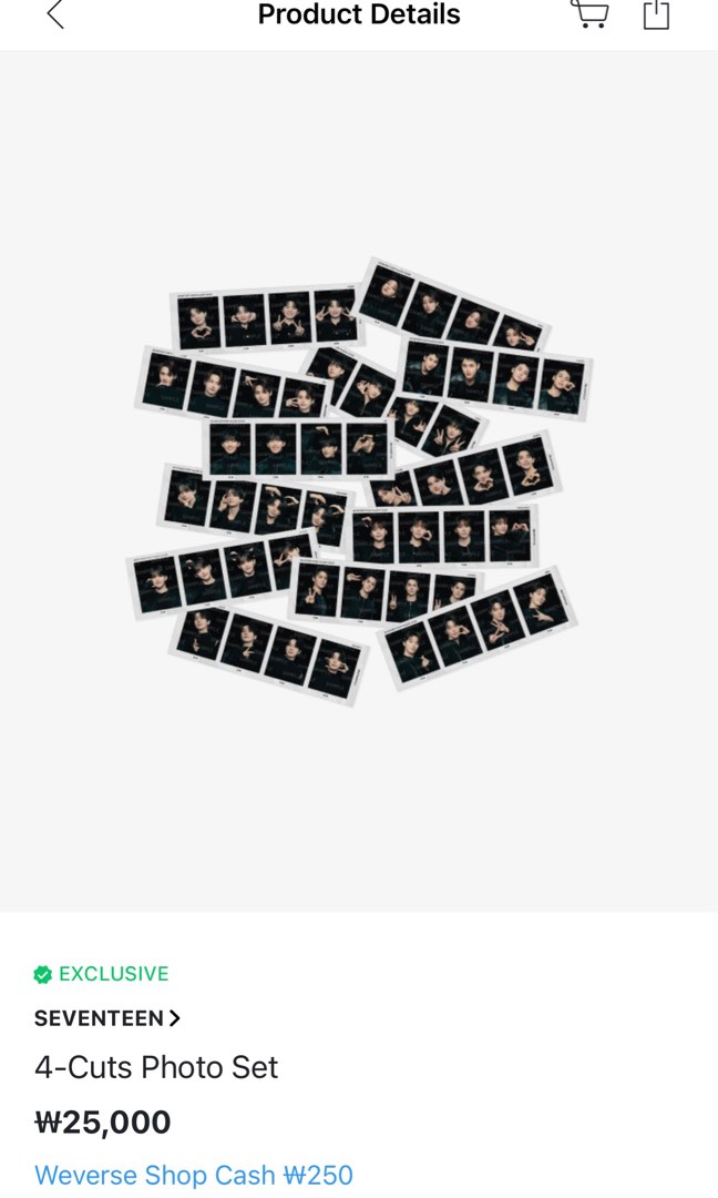 SEVENTEEN / SVT FOLLOW AGAIN MERCH - 4 cuts photo set, Hobbies & Toys ...