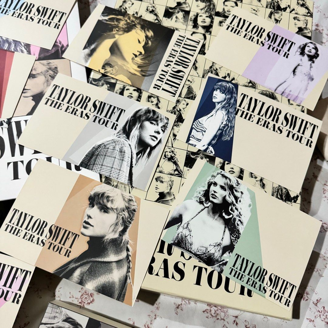 TAYLOR SWIFT ERAS TOUR VIP Merchandise 10-pc postcards, Hobbies & Toys ...