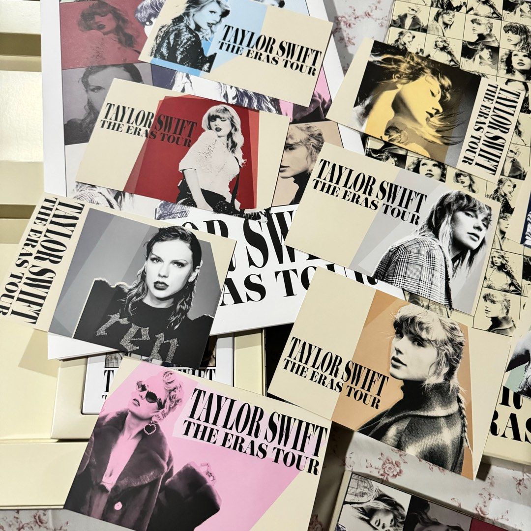 TAYLOR SWIFT ERAS TOUR VIP Merchandise 10-pc postcards, Hobbies & Toys ...