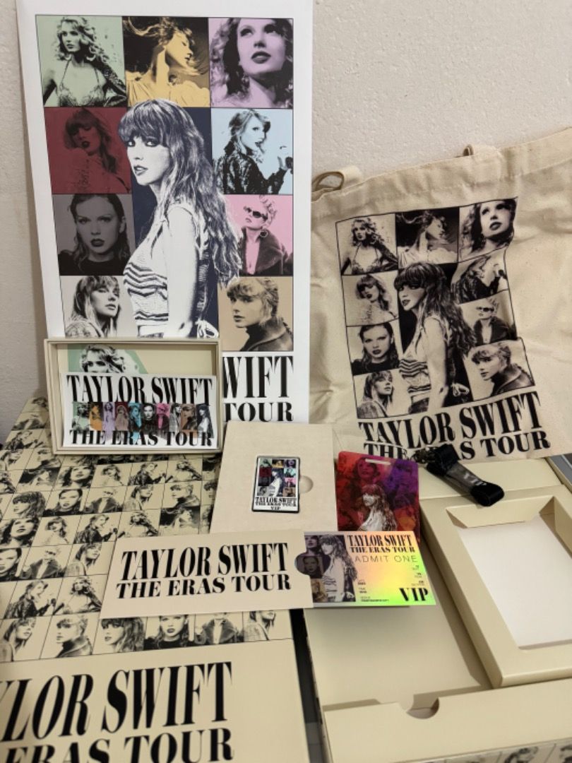 Taylor Swift The Eras Tour VIP Box Full Set, Hobbies & Toys ...