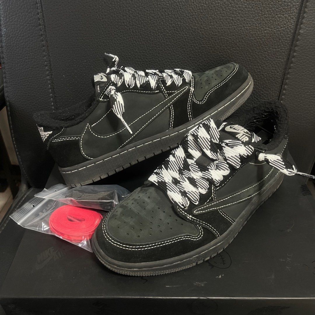 Travis Scott Black Phantom, Men's Fashion, Footwear, Sneakers on Carousell
