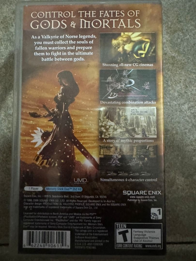 Valkyrie Profile Lenneth PSP R1, Video Gaming, Video Game Consoles ...