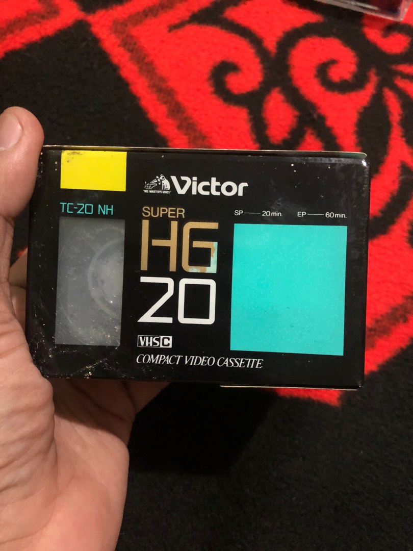 Victor Super HG20 VHSC cassette 2packs model TC-20, Hobbies & Toys ...