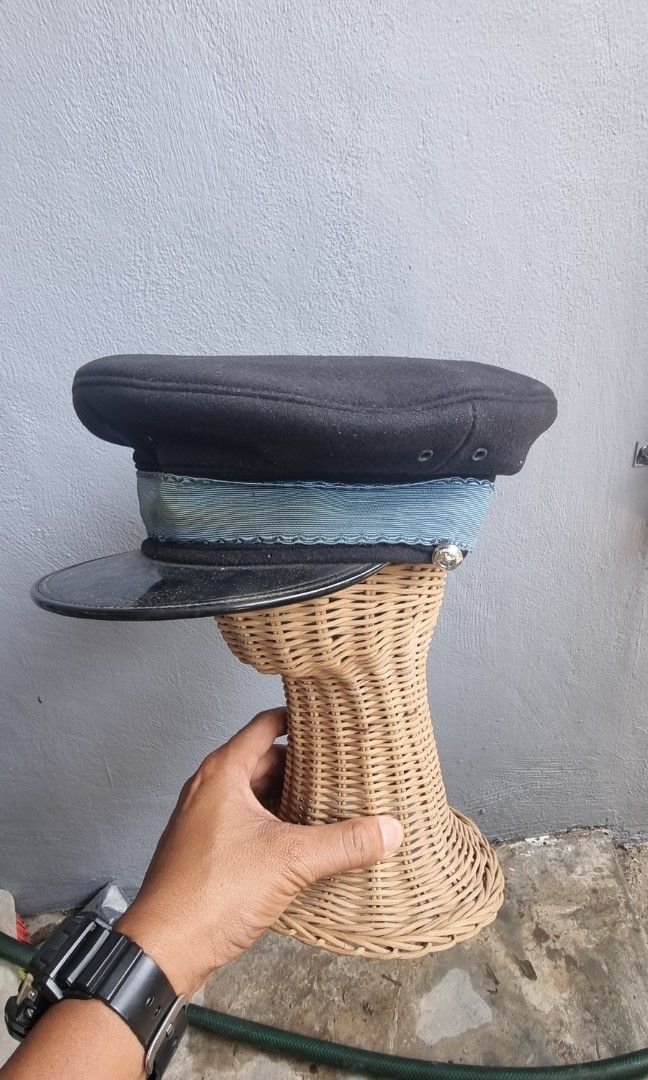 Vintage Captain Hat Police Made in England Polis Hobson topi cap ...