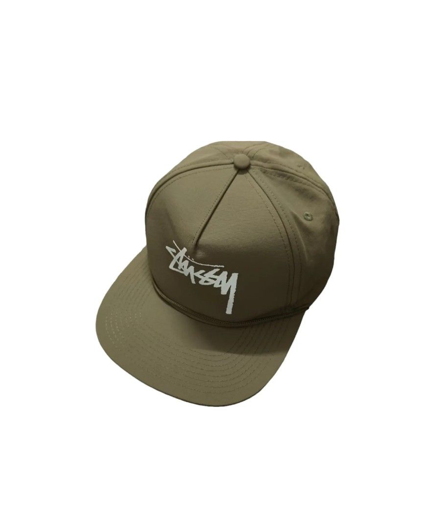 VINTAGE INSPIRED STUSSY ROPE SNAPBACK ARMY GREEN, Men's Fashion ...