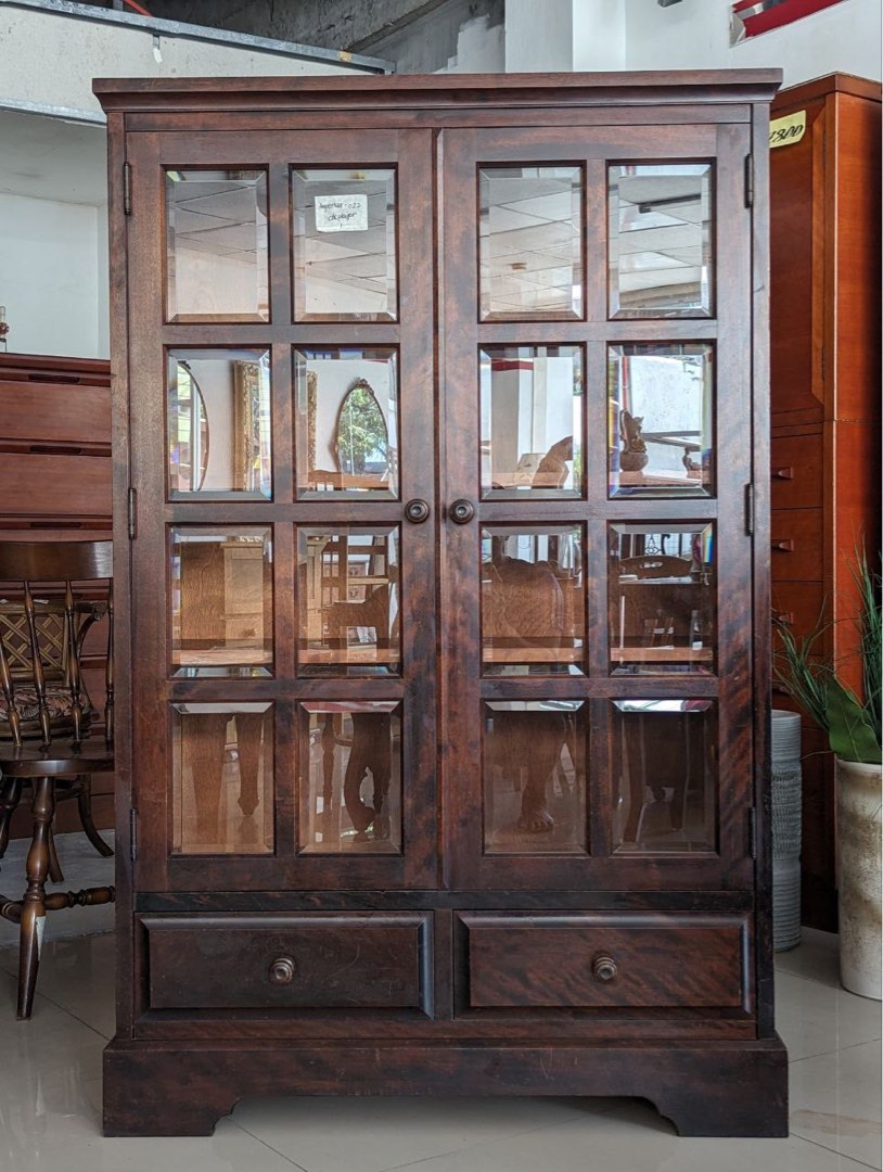 Vintage Style Display Cabinet Japan surplus, Furniture & Home Living ...