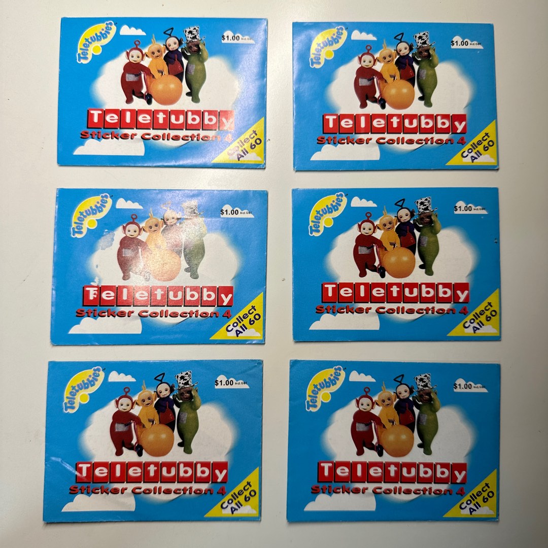 Vintage Teletubbies Sticker Collection Collectible Blind Bag, Hobbies ...