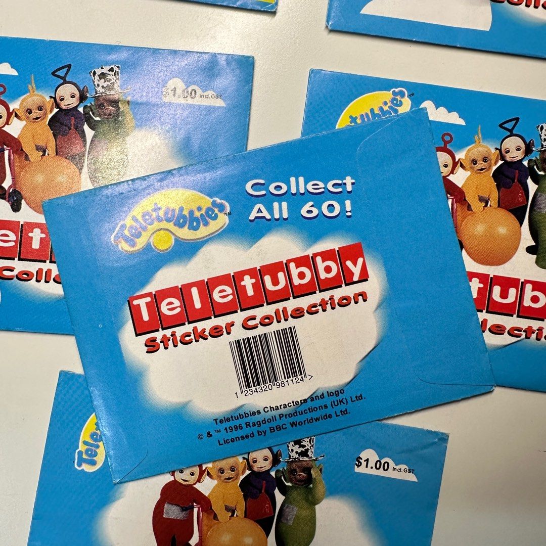 Vintage Teletubbies Sticker Collection Collectible Blind Bag, Hobbies ...