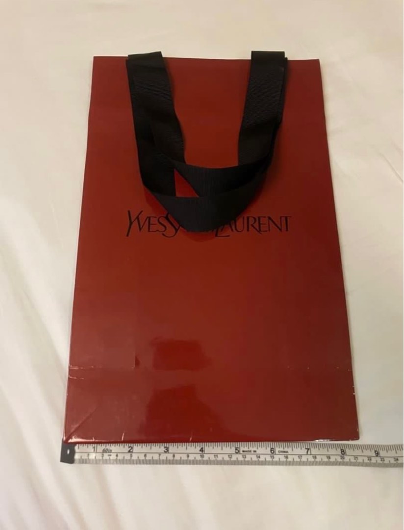Ysl saint laurent paper bag, Luxury, Accessories on Carousell