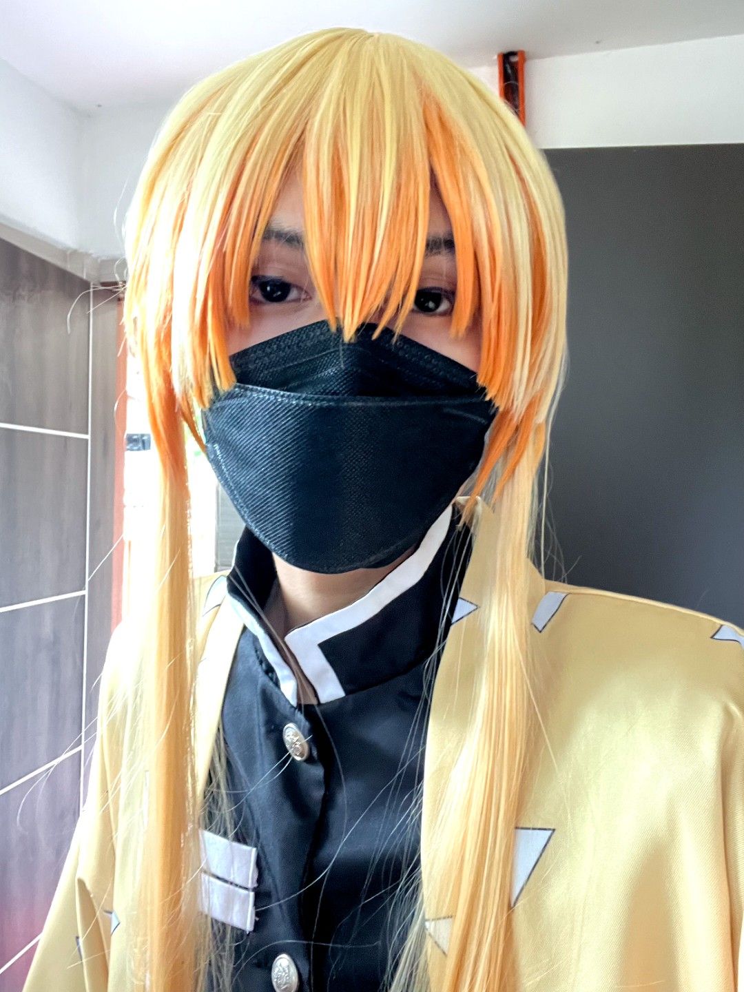 zenitsu agatsuma outfit including wigs and katana, Hobbies & Toys ...