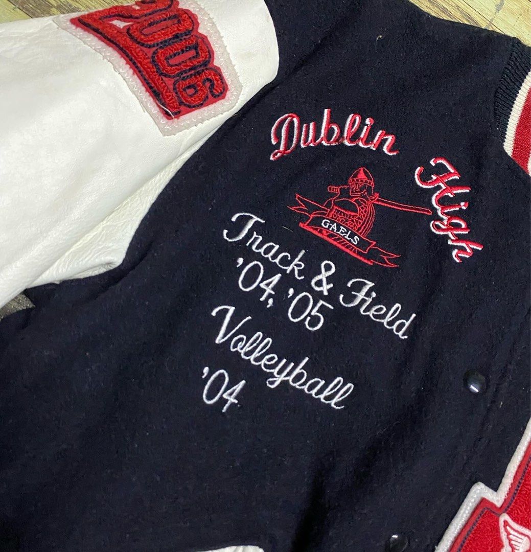 00's DeLong "Dublin High" Letterman Jacket, Men's Fashion, Coats ...