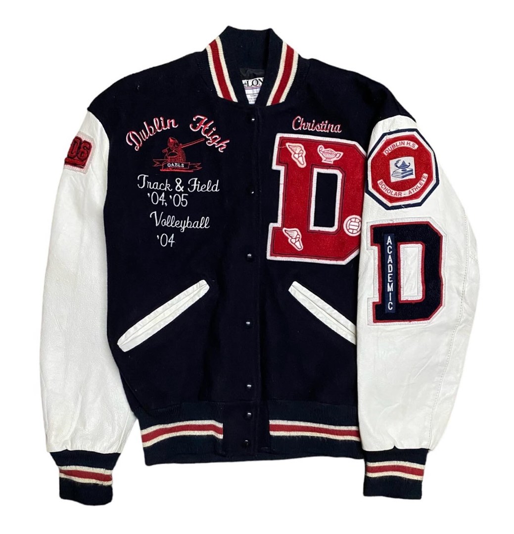 00's DeLong "Dublin High" Letterman Jacket, Men's Fashion, Coats ...