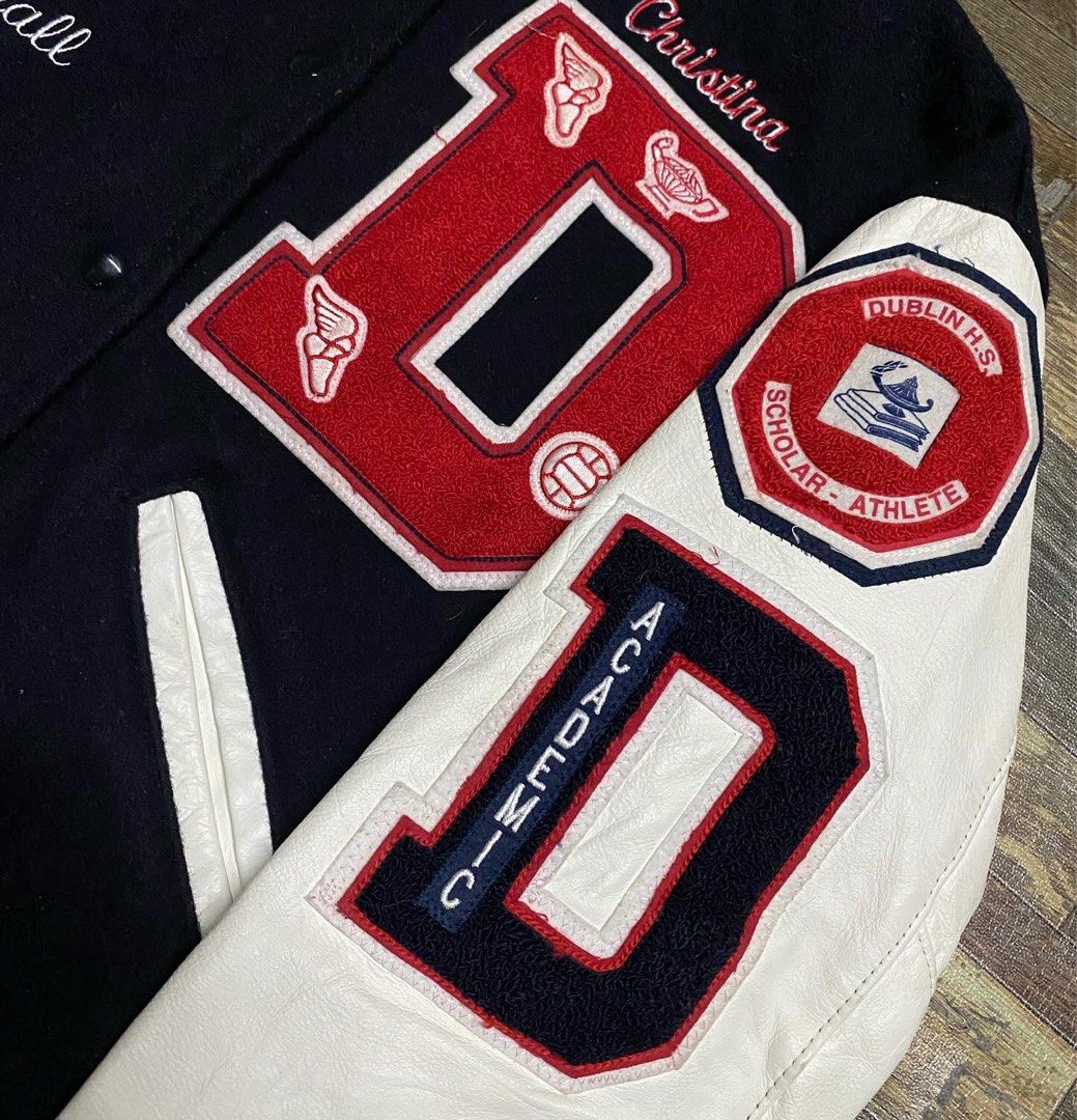 00's DeLong "Dublin High" Letterman Jacket, Men's Fashion, Coats ...