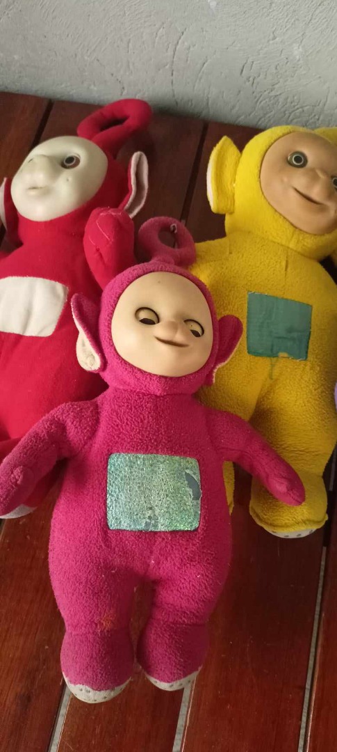 4 Vintage Teletubbies Plush Dolls by Playskool, 1990s Teletubby Dolls ...