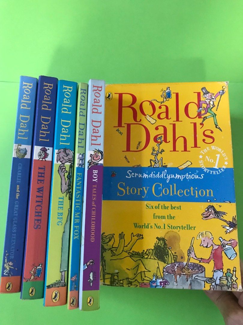 5 X Roald Dahl Books as shown ( bundle of 5) (with paper box), Hobbies ...
