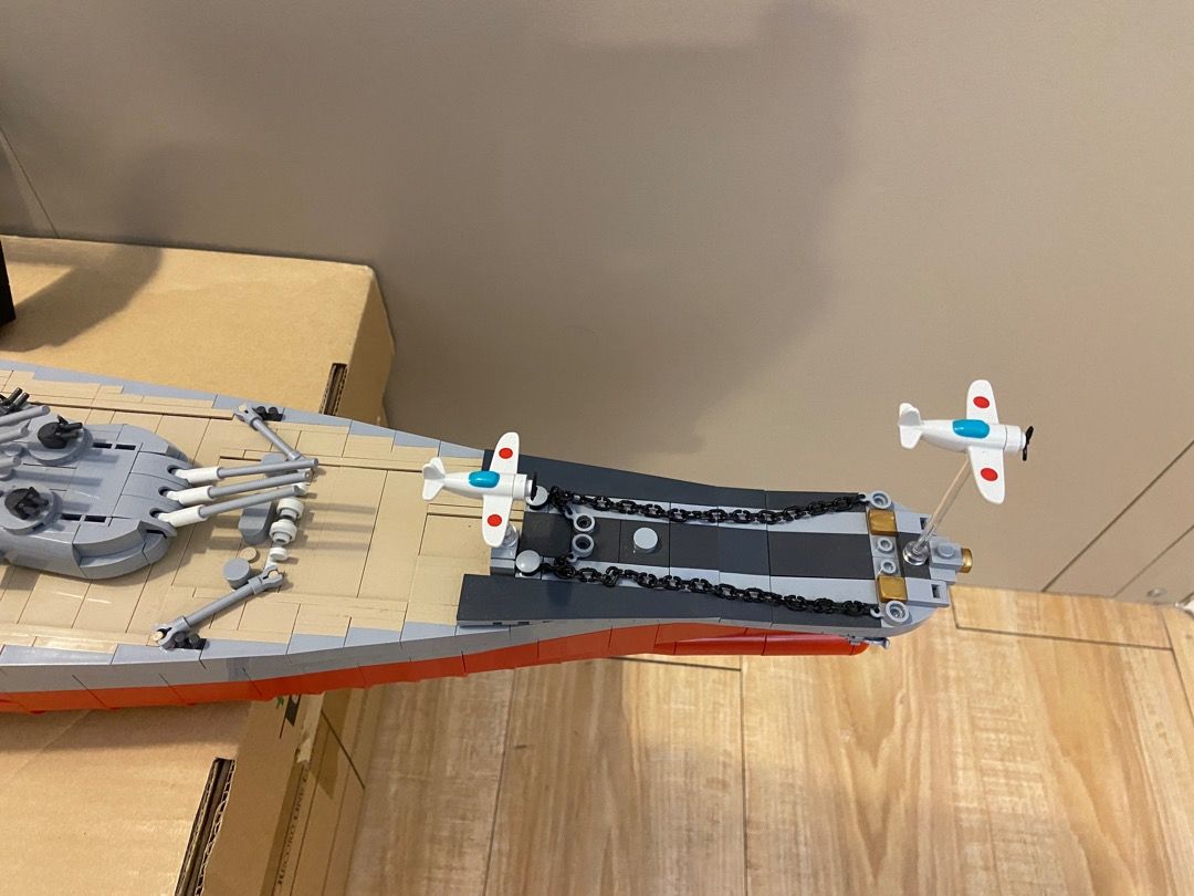 新淨 齊件 有說明書 有台座 荷蘭 Cobi toys 大比例 1:300 90cm長 舊日本帝國 海軍 戰艦 大和 大和號 積木 兼容 ...