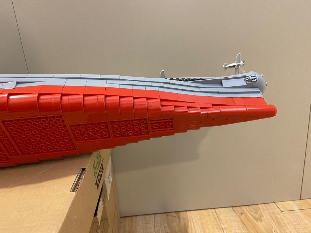 新淨 齊件 有說明書 有台座 荷蘭 Cobi toys 大比例 1:300 90cm長 舊日本帝國 海軍 戰艦 大和 大和號 積木 兼容 ...