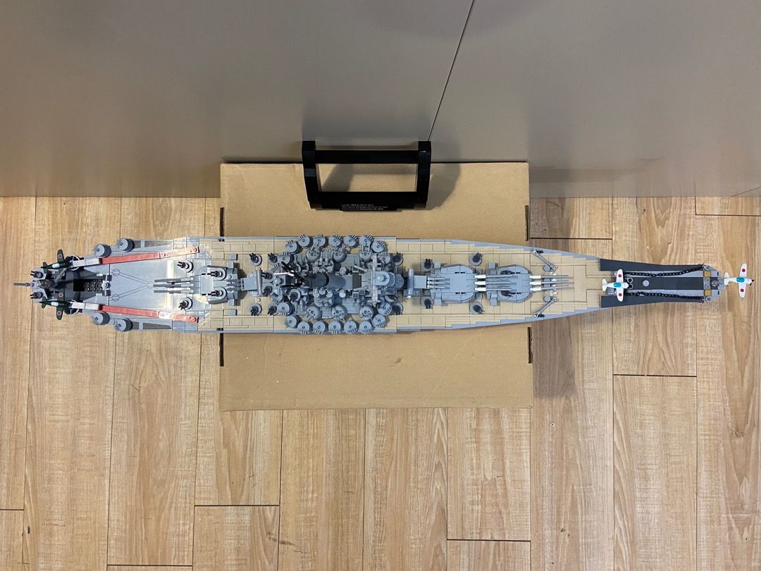 新淨 齊件 有說明書 有台座 荷蘭 Cobi toys 大比例 1:300 90cm長 舊日本帝國 海軍 戰艦 大和 大和號 積木 兼容 ...