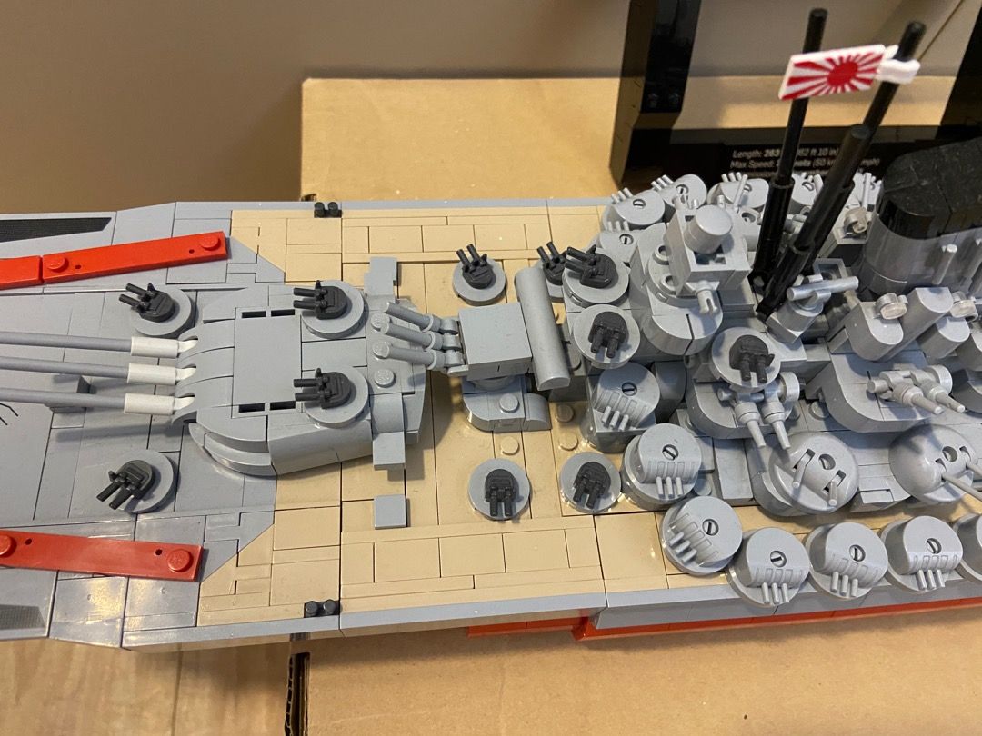 新淨 齊件 有說明書 有台座 荷蘭 Cobi toys 大比例 1:300 90cm長 舊日本帝國 海軍 戰艦 大和 大和號 積木 兼容 ...