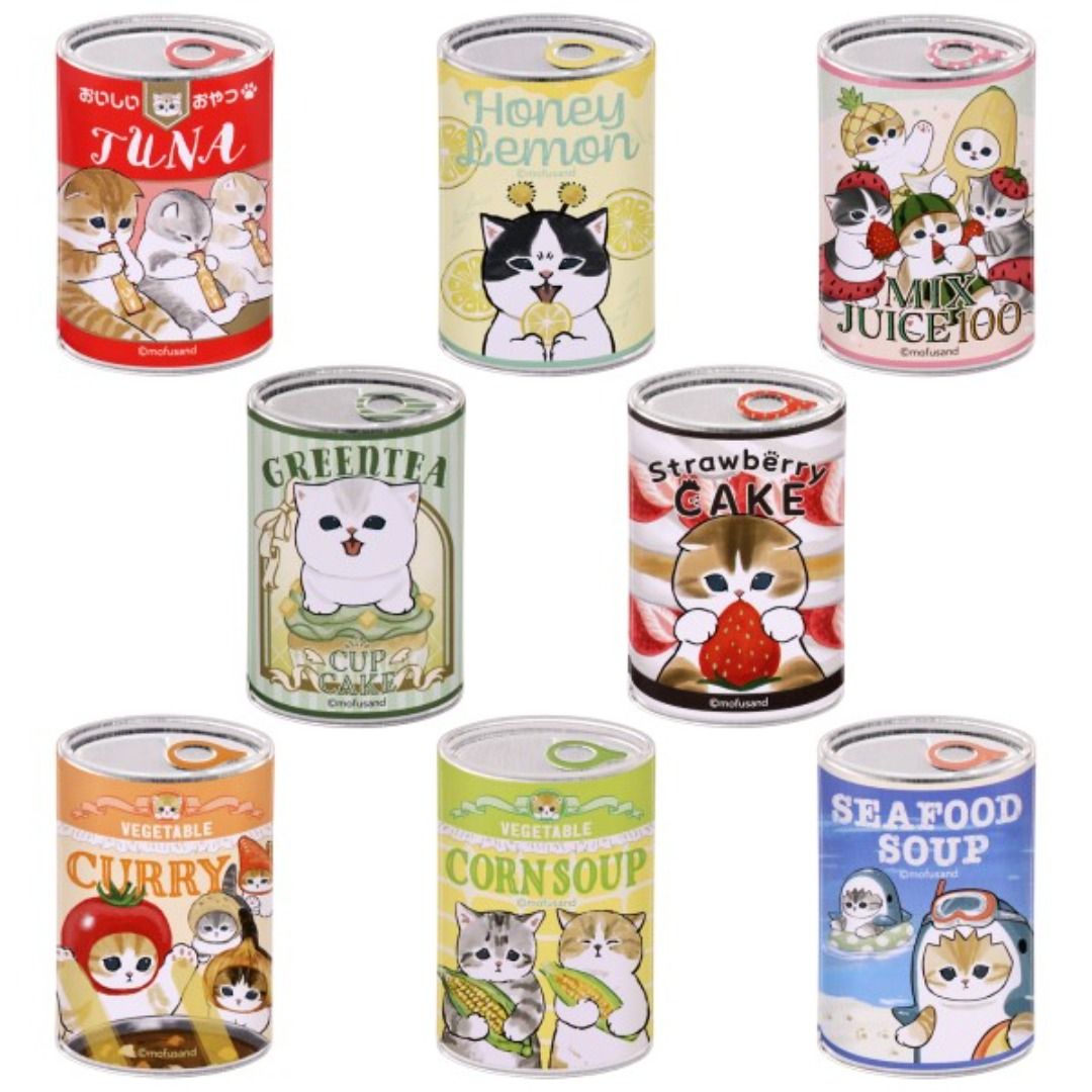 【新貨預訂】 mofusand mitamemo 罐頭襟章 第1彈 (一套8款) Mofusand Mitamemo Tin Badge (set of 8) 缶バッジ, 興趣及遊戲, 玩具 ...