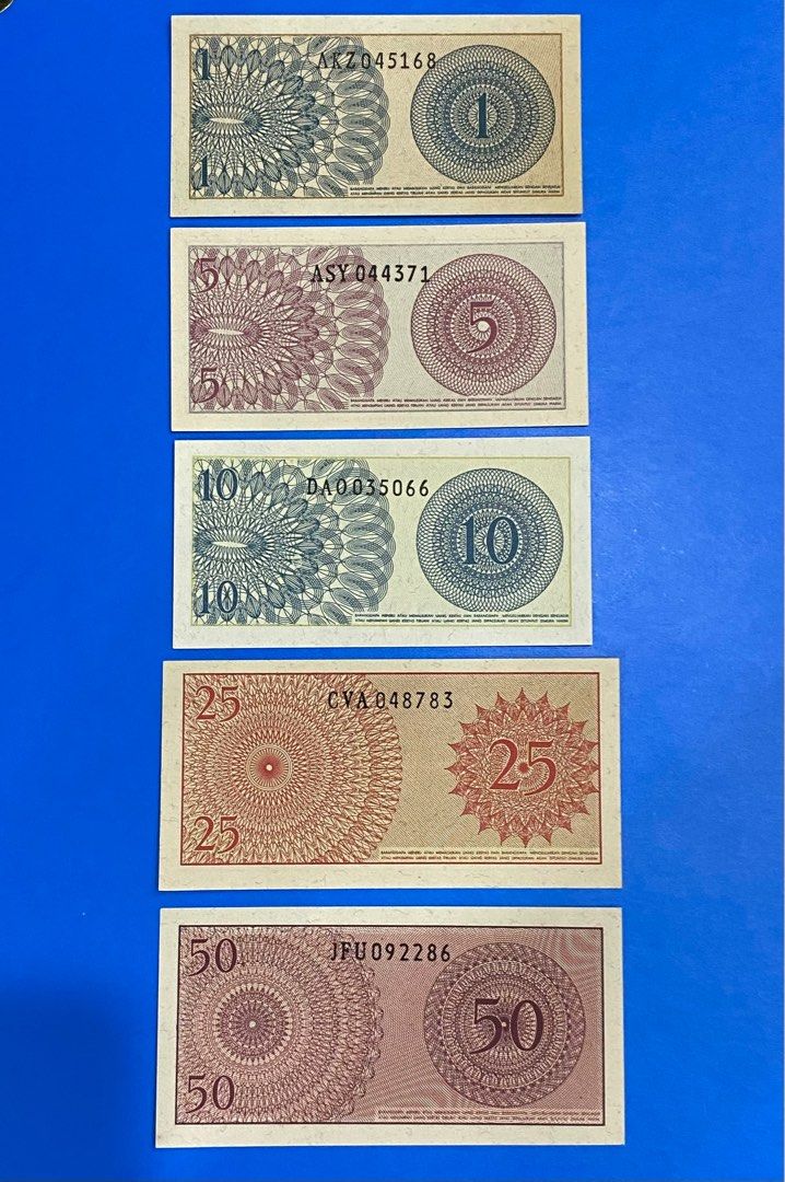 A46 - 1964 Indonesia Old Notes x 5 pieces, Hobbies & Toys, Memorabilia ...