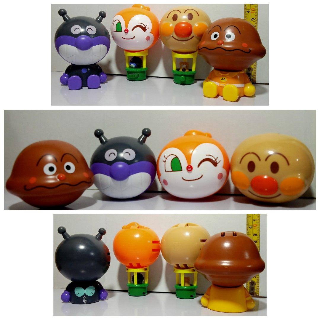 ANPANMAN Capsule Heads Set of 4, Hobbies & Toys, Toys & Games on Carousell