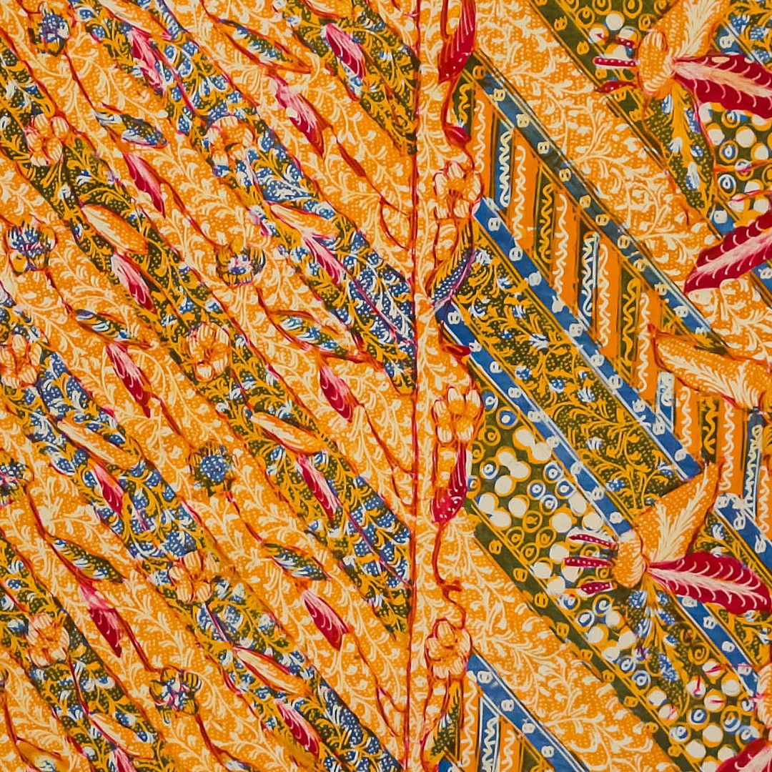 Batik tulis Lawas Gendongan Lasem kuning, Antik, Pajangan di Carousell