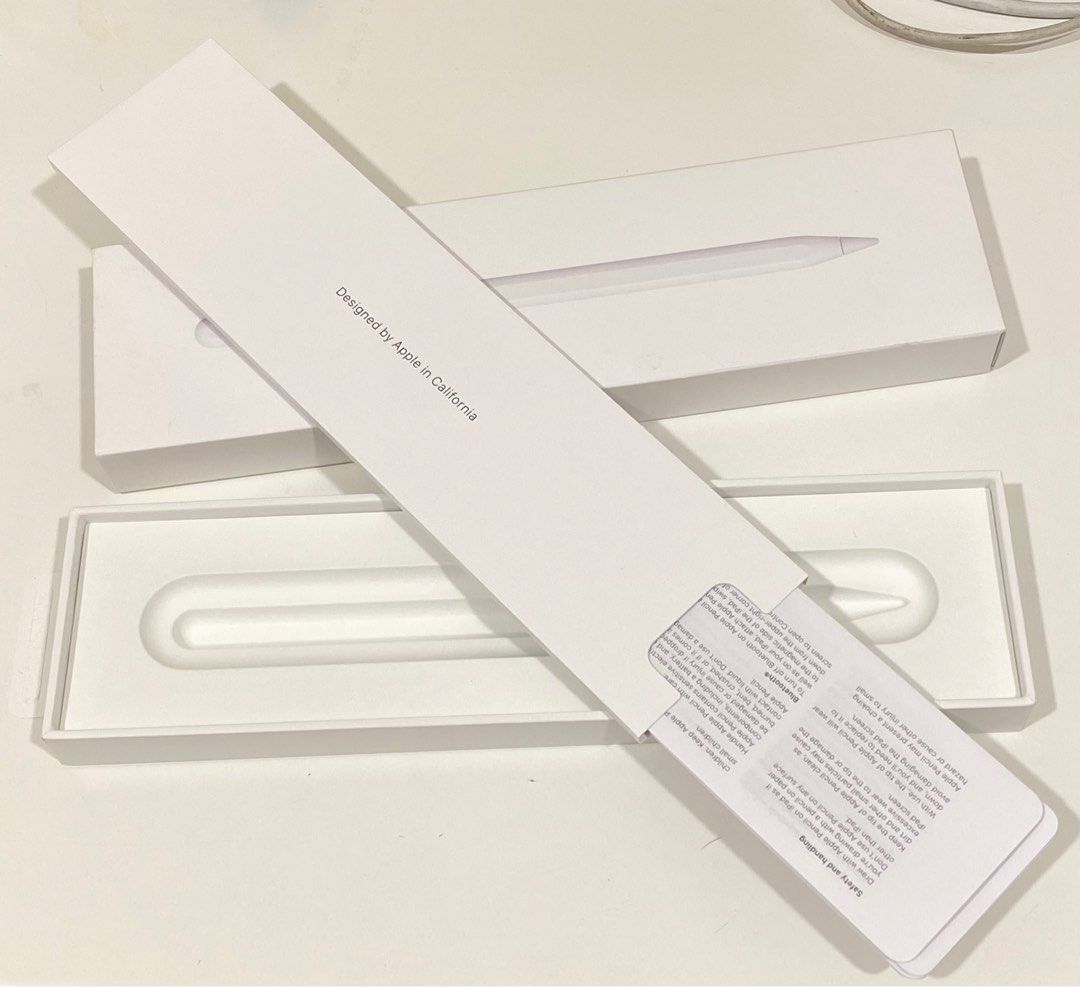 (box & manual only) Apple Pencil USB-C box with manual, Furniture ...
