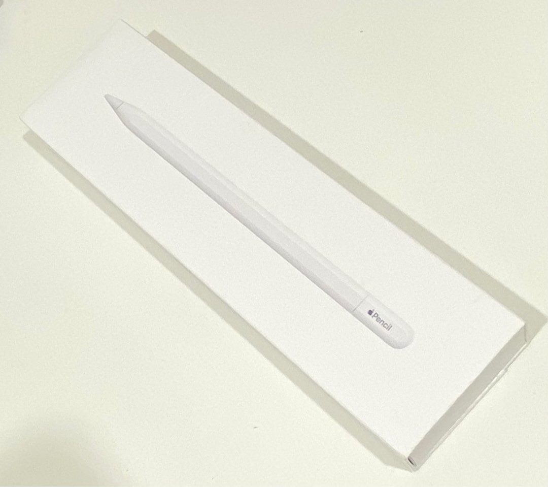 (box & manual only) Apple Pencil USB-C box with manual, Furniture ...