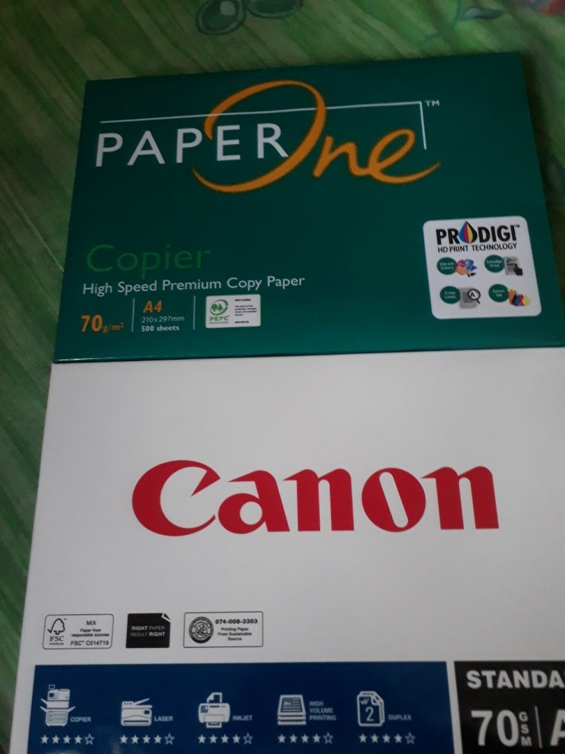Canon/Paper 0ne A4Copy Paper., Hobbies & Toys, Stationery & Craft ...