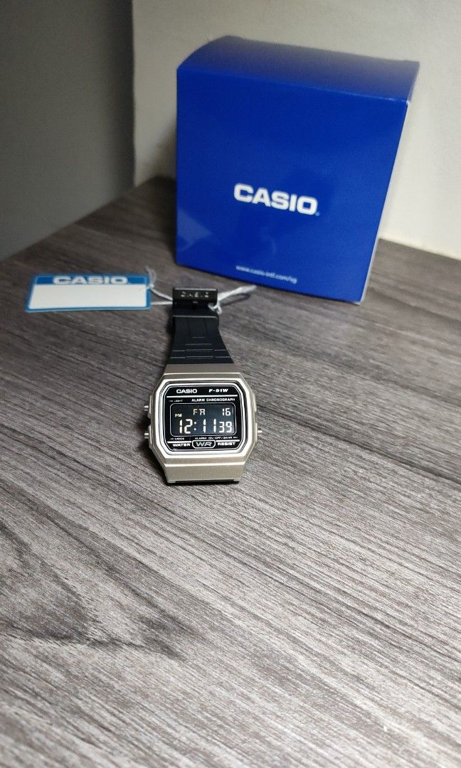 CASIO F-91W Watch Stealth Negative Modded, Men's Fashion, Watches ...