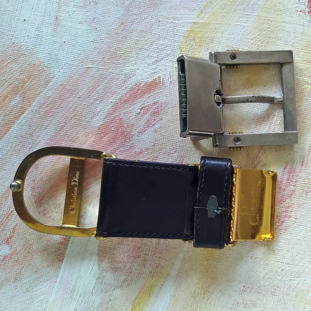 Vintage Christian Dior Belt Buckles, Men's Fashion, Activewear on Carousell