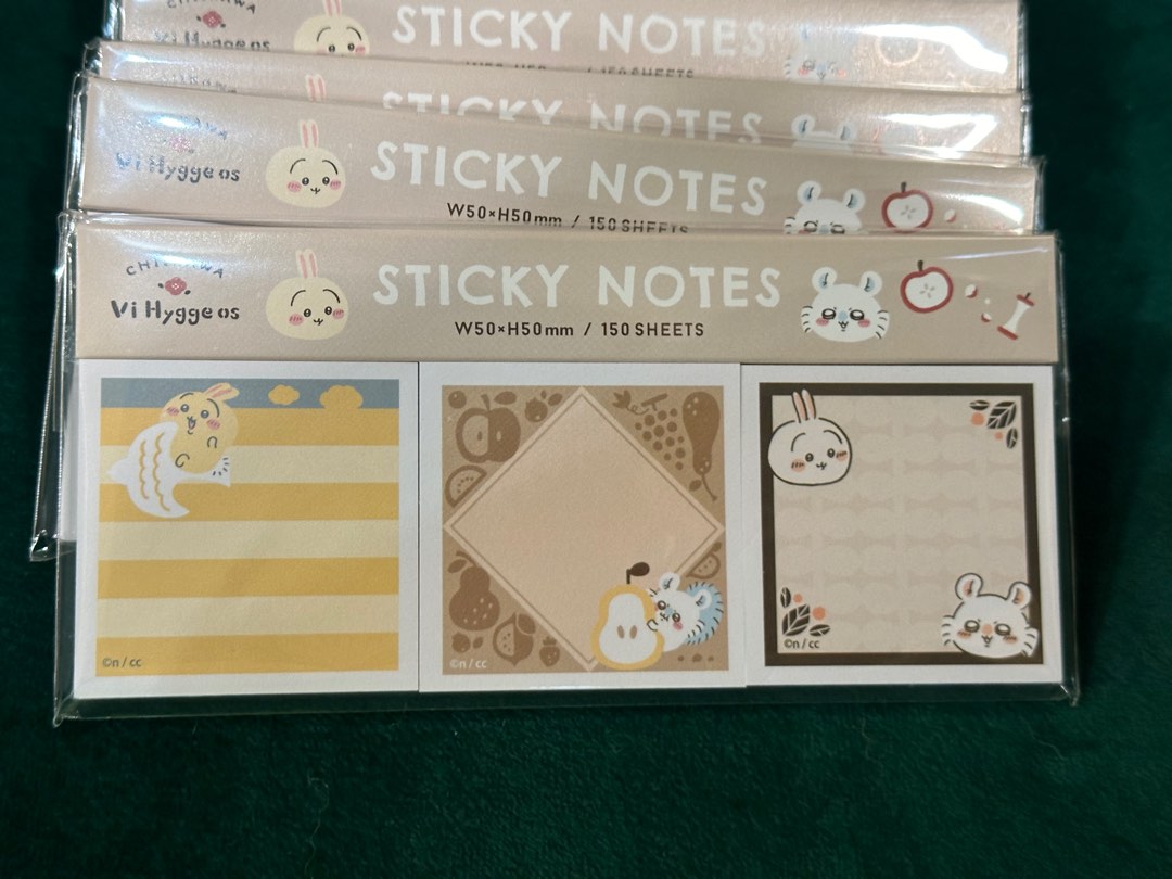 Chiikawa Sticky Notes , 興趣及遊戲, 手作＆自家設計, 文具 - Carousell