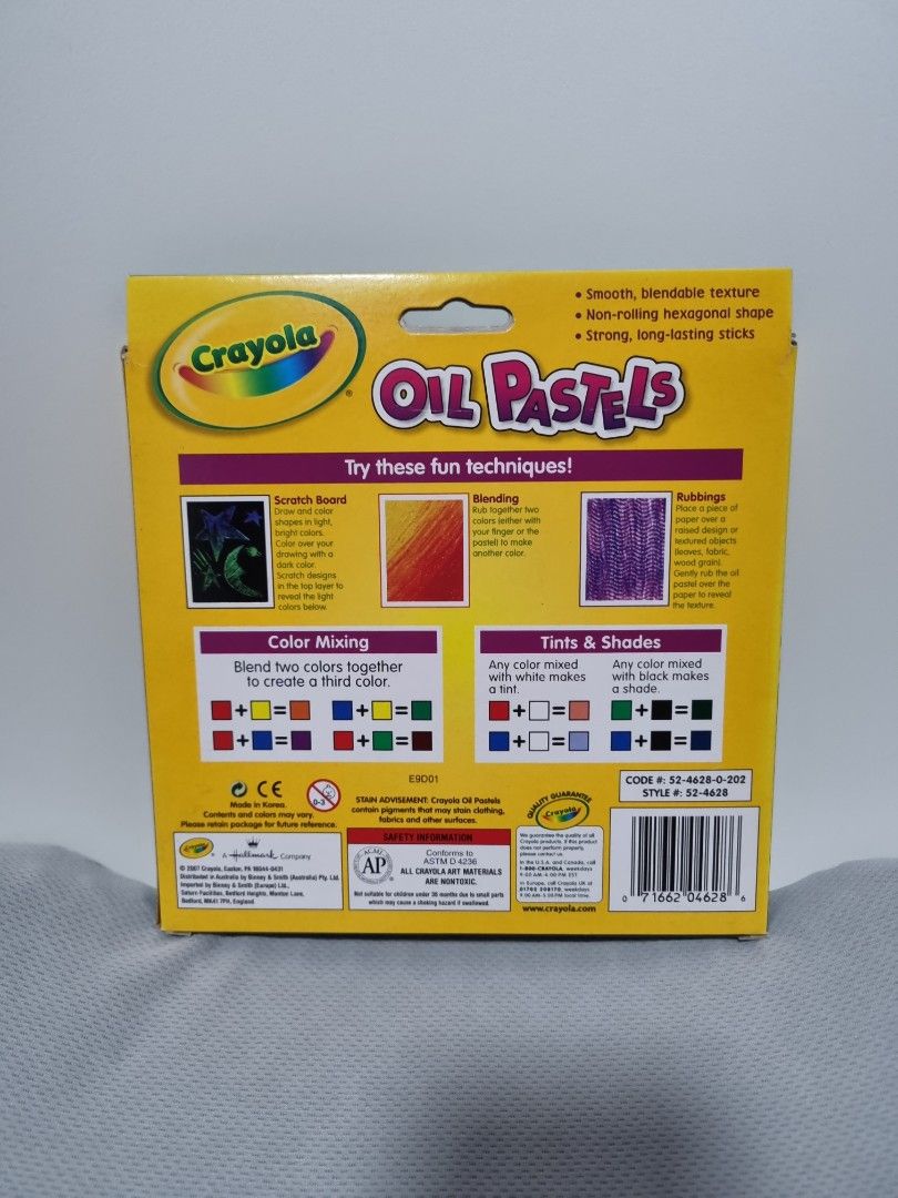 Crayola Oil Pastels 28 Nontoxic, Hobbies & Toys, Stationery & Craft ...
