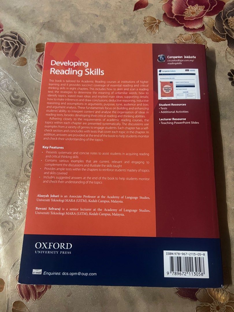 Developing Reading Skills ELC501 UiTM, Hobbies & Toys, Books & Magazines, Textbooks on Carousell